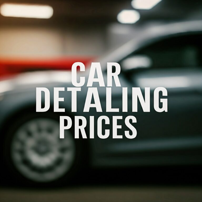 Car Detailing Prices - Toronto Auto Detailing